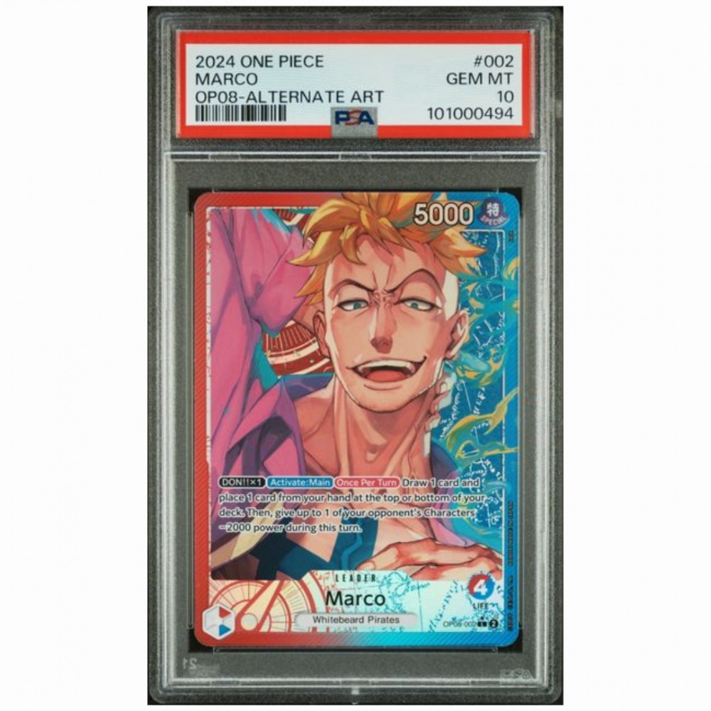 PSA 10 One Piece OP08 #002 Marco Alternate Art | Cardgameshop