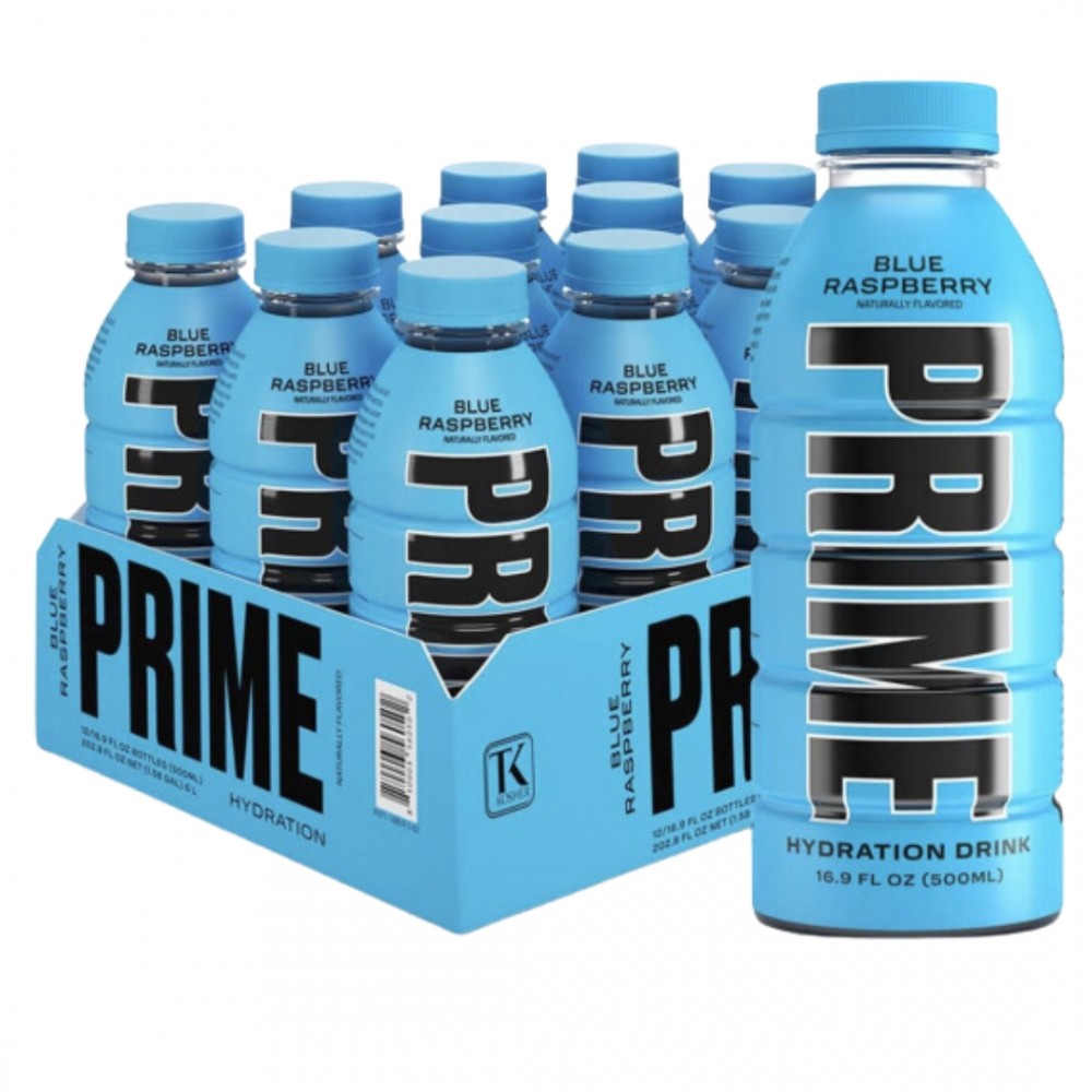 Prime Hydration - Blue Raspberry (12x500ml) | Cardgameshop