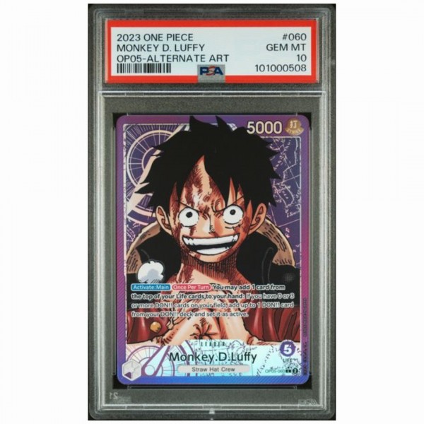 PSA 10 One Piece OP05 #060 Monkey D. Luffy Alternate Art | Cardgameshop